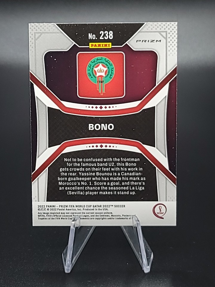 2022 Panini Prizm FIFA World Cup Qatar Bono RC Green Wave Prizm Morocco ...