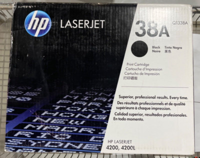 HP 38A Q1338A Black Toner Genuine OEM NIB LaserJet Free Shipping | eBay