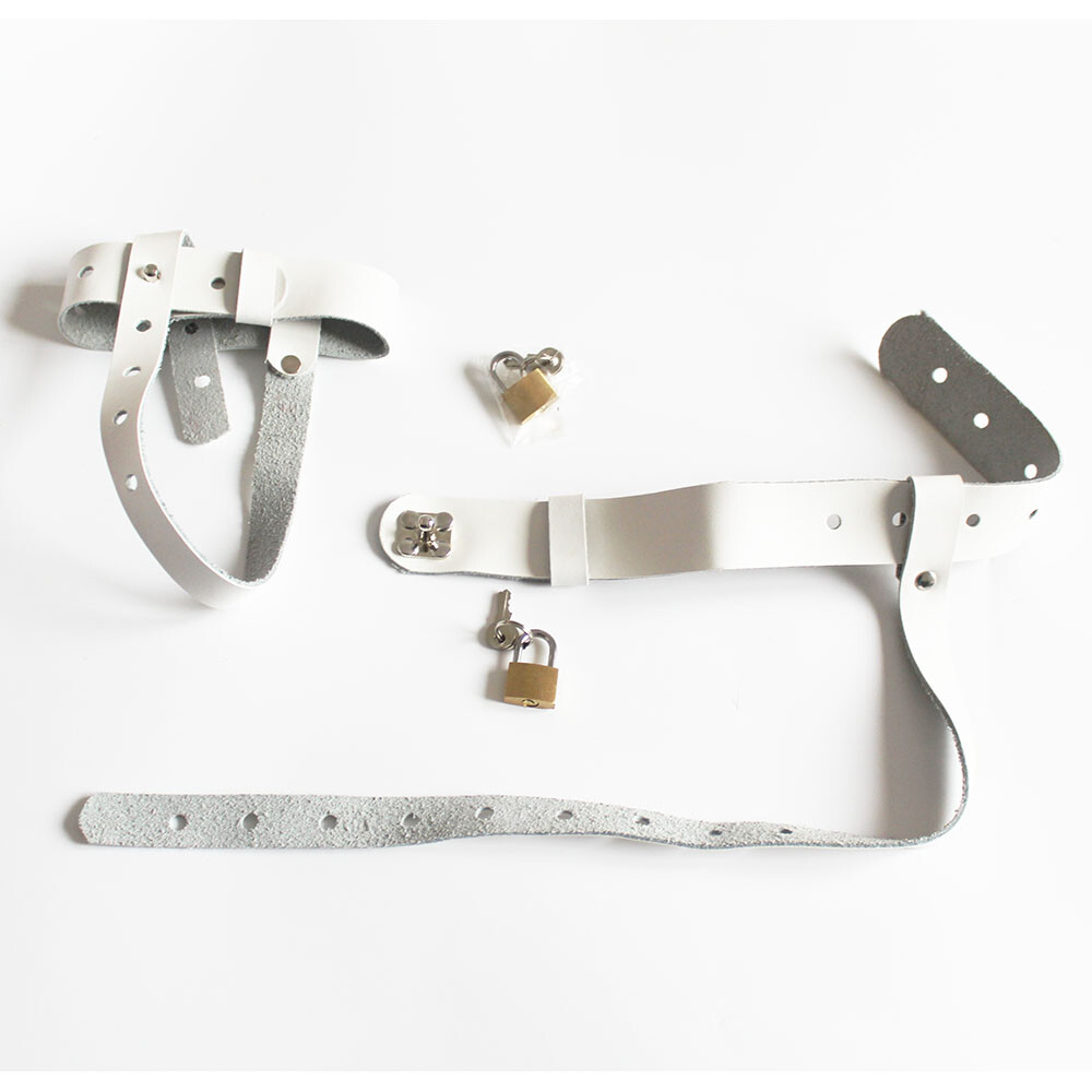 PU Leather Ankle Locking Belts Restraint Cuffs Fixed High Heel Shoes ...