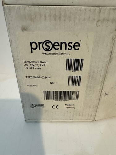 Automation Direct TSD25N-0P-0284-H ProSense Temperature Switch -13… 284 ...
