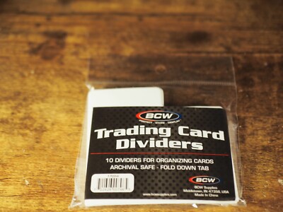 (10-Pack) BCW Horizontal Trading Card Dividers For Single Row Card ...