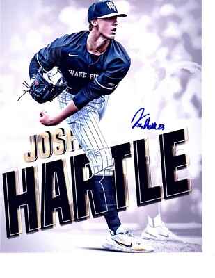 Josh Hartle Wake Forest autograph signed 8x10 baseball photo Wake ...