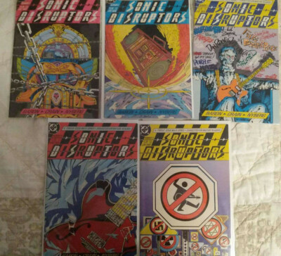 Lot 5 Sonic Disruptors (1987) #1-4, 6 DC Comics FN-NM | eBay