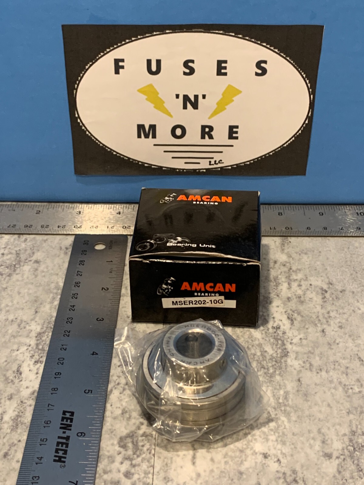 AMCAN MSER202-10G- STAINLESS STEEL INSERT BEARING, SET SCREW LOCKING, 5 ...