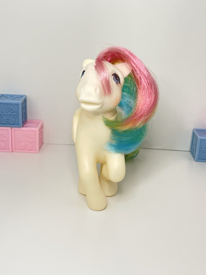My Little Pony G1 MLP Starshine Pegasus white rainbow 1983 vintage Hong ...