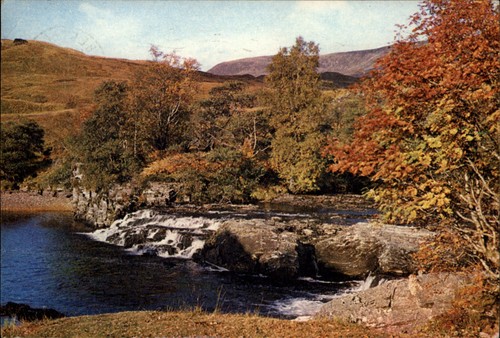 River Orchy Autumn Argyll Scotland vintage postcard b105 | eBay