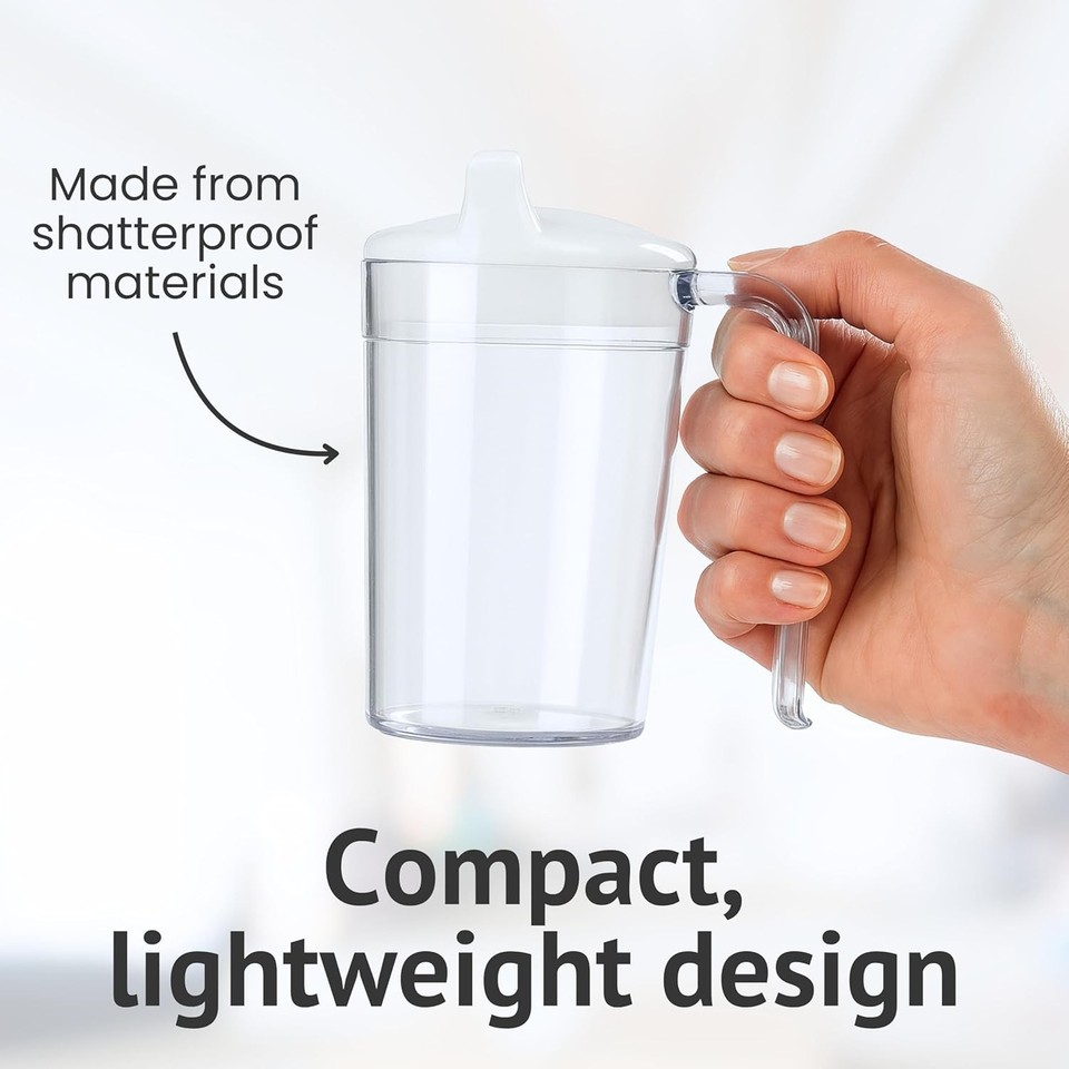Drinking Cup/Beaker/Mug/Sippy Cup for Disabled Adults with Easy Grip ...