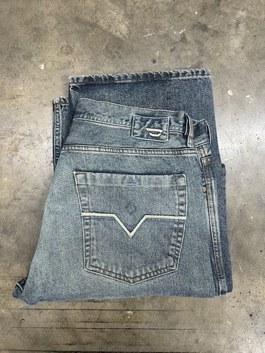 DIESEL INDUSTRY ZATHAN Made in Italy Blue Men's Jeans, Size 34X34 Baggy ...