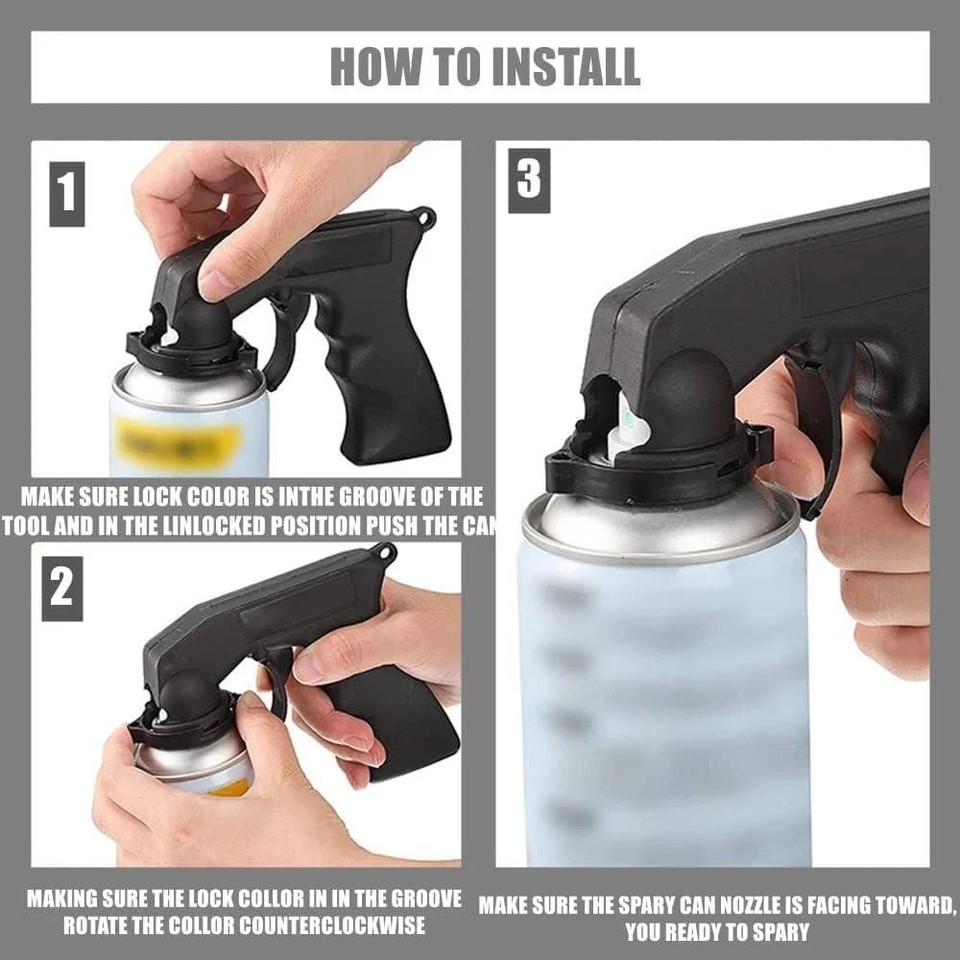 SPRAY PAINT APPLICATOR HANDLE CAR CAN TRIGGER HANDLE FOR SPRAYER CANS ...