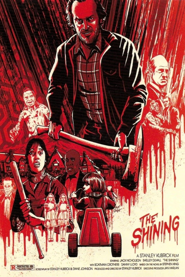 Stephen King's The Shining - Framed Horror Movie Poster Art Card - 7.5 ...