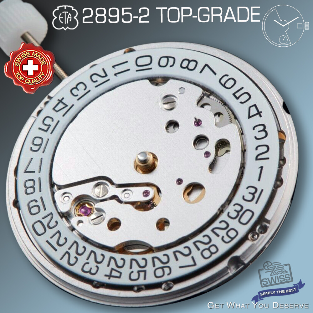 MOVEMENT AUTOMATIC ETA 2895-2, TOP GRADE-GLUCYDUR, SMALL SECOND 6H ...