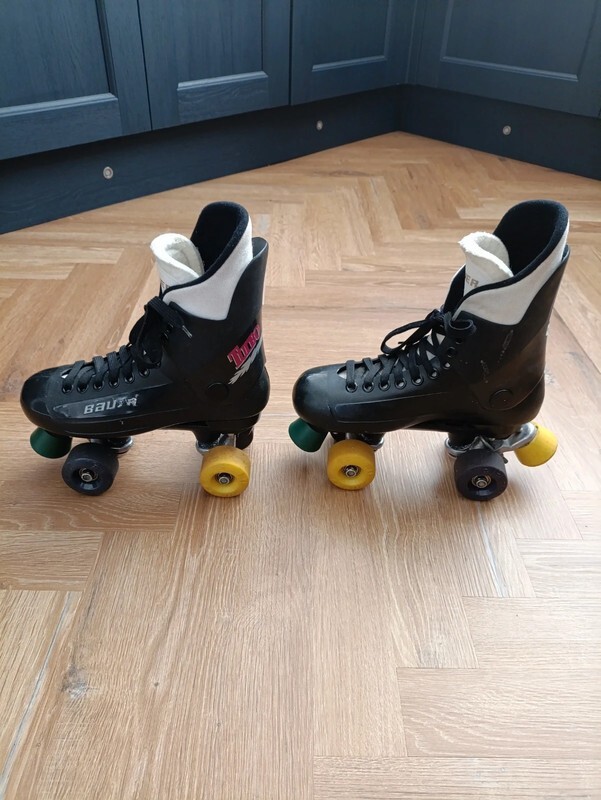 Bauer Turbo Quad Roller Skates / Boots 90's Retro | eBay UK