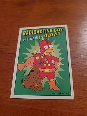 1993 Skybox Simpsons Radioactive Boy And His Dog Glowy #R5 C006257 | eBay