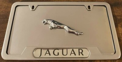 Jaguar Booster License Plate + Frame XJ6 xJ12 F Type XF XJ XE XJL I ...