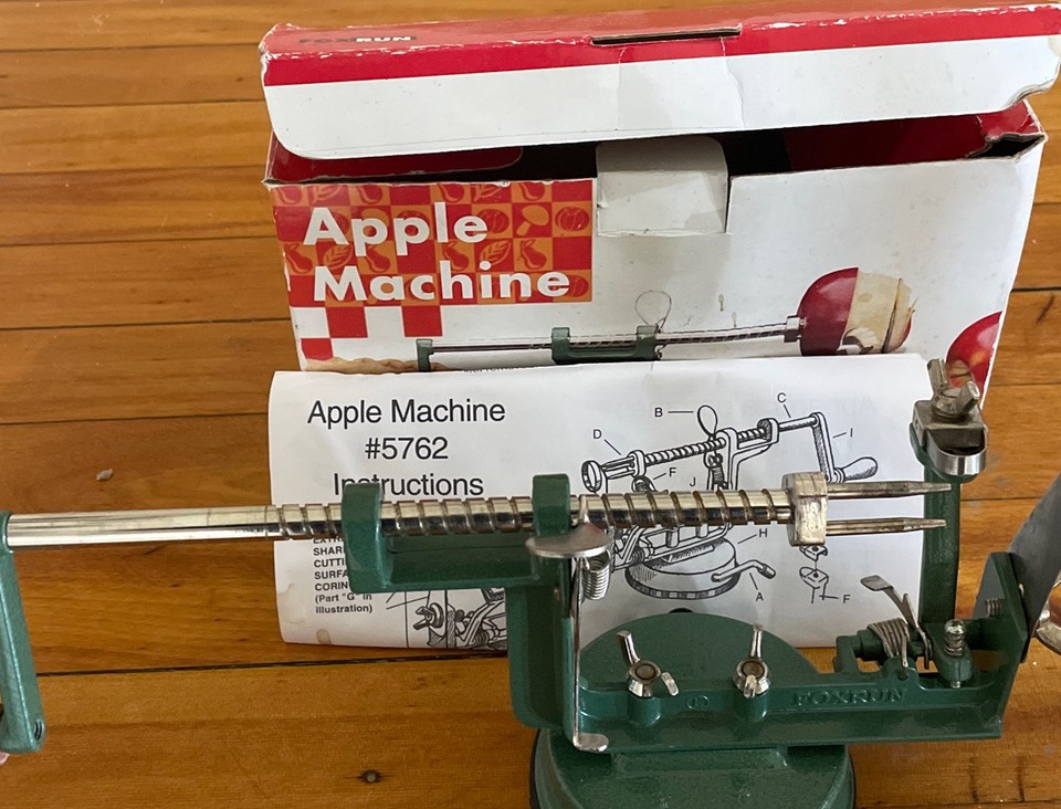 Fox Run Craftsman Apple Peeler Corer Slicer Machine Suction Base | eBay