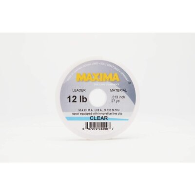 Maxima Fishing Line Leader Wheel, Clear, 12-Pound, 27-Yard | eBay