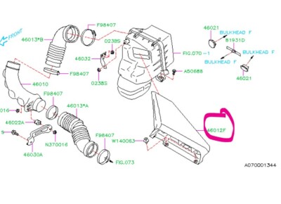 Subaru Air Intake Cleaner-Inlet Duct Tube Impreza WRX CROSSTREK OEM ...