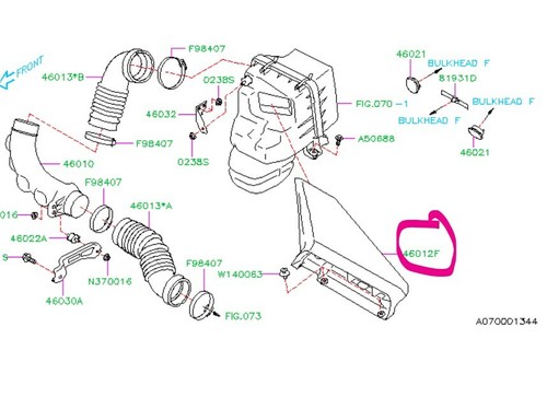 Subaru Air Intake Cleaner-Inlet Duct Tube Impreza WRX CROSSTREK OEM ...