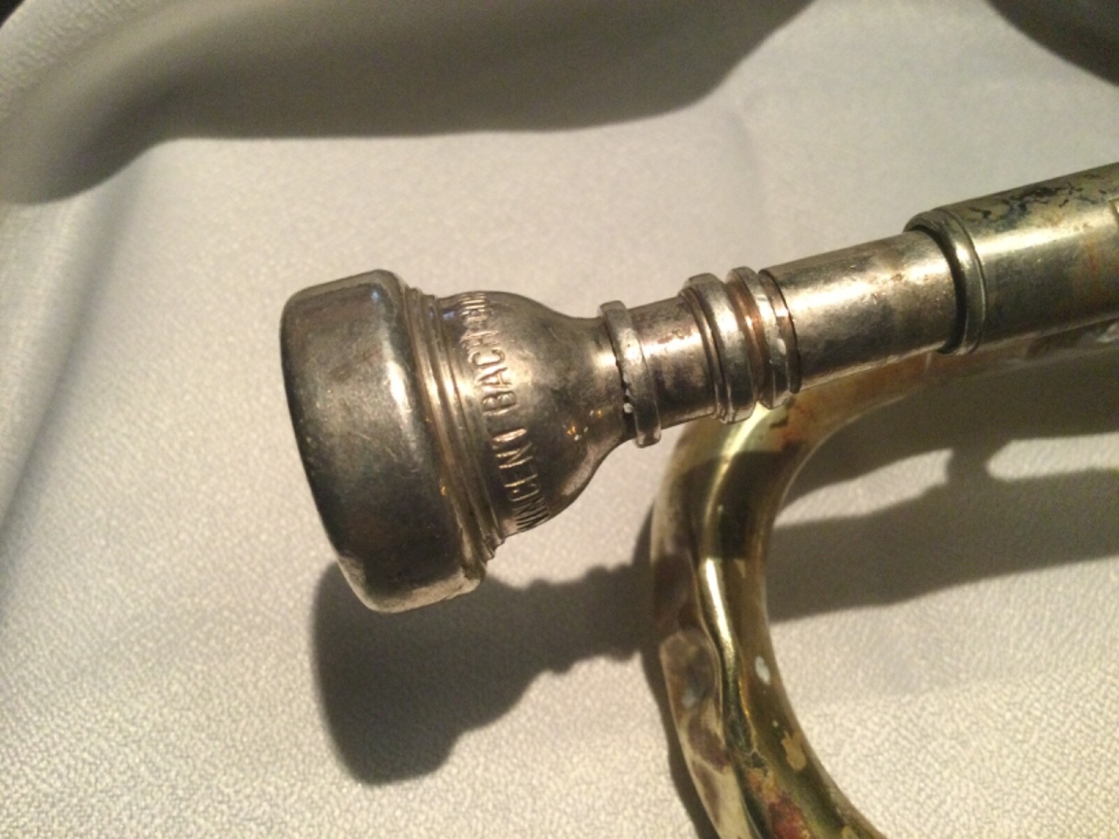 Vintage Buescher Cornet with case and Vincent Bach Mouthpiece For ...