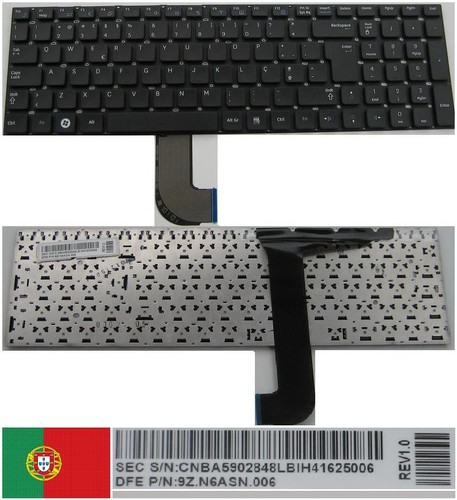 Keyboard Qwerty PO Portuguese SAMSUNG RF710 BA59-02848L CNBA5902848 9Z ...