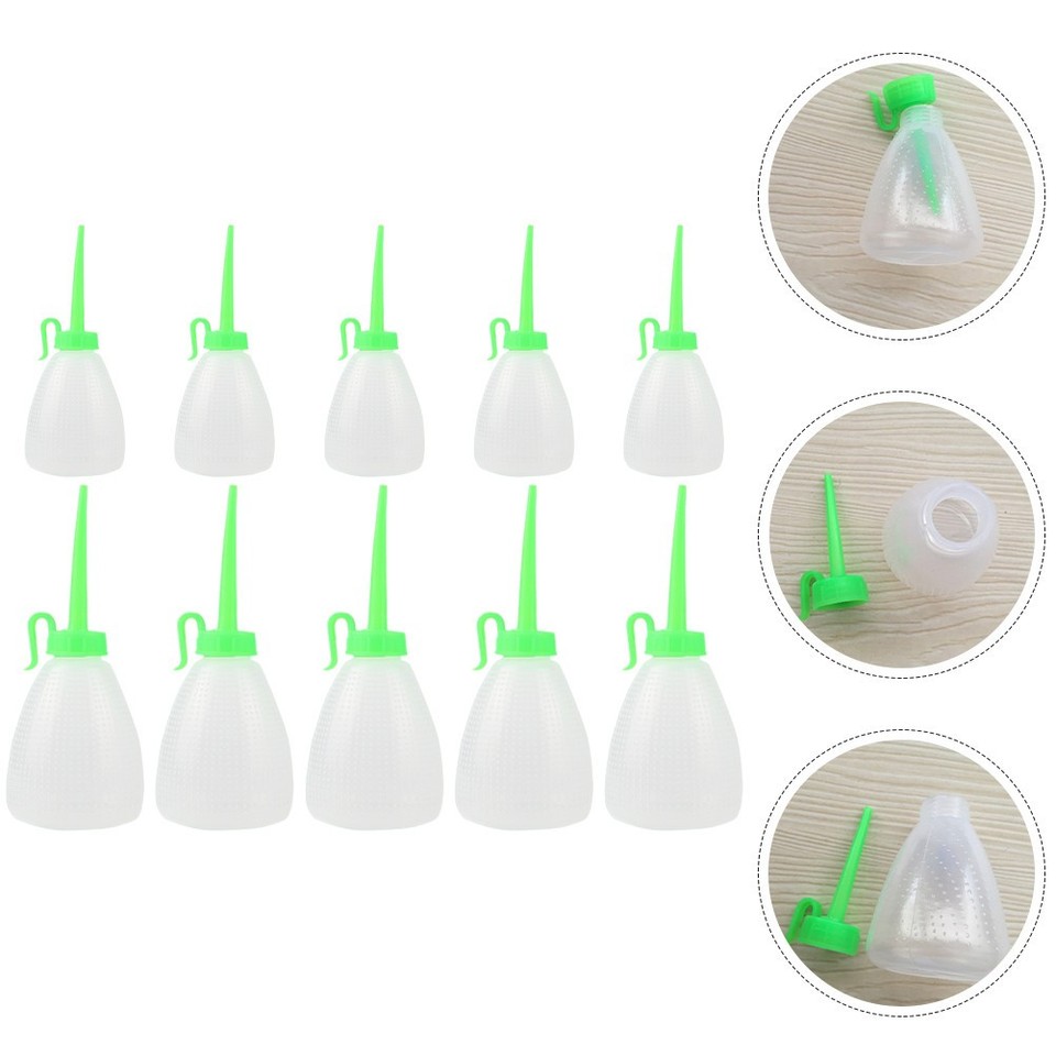 10Pcs Empty Sewing Machine Oil Bottles Iron Mouth Oil Containers ...
