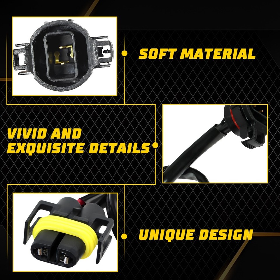 Head Light Headlamp Conversion Wire H11 to H1 Harness Adapter Socket ...