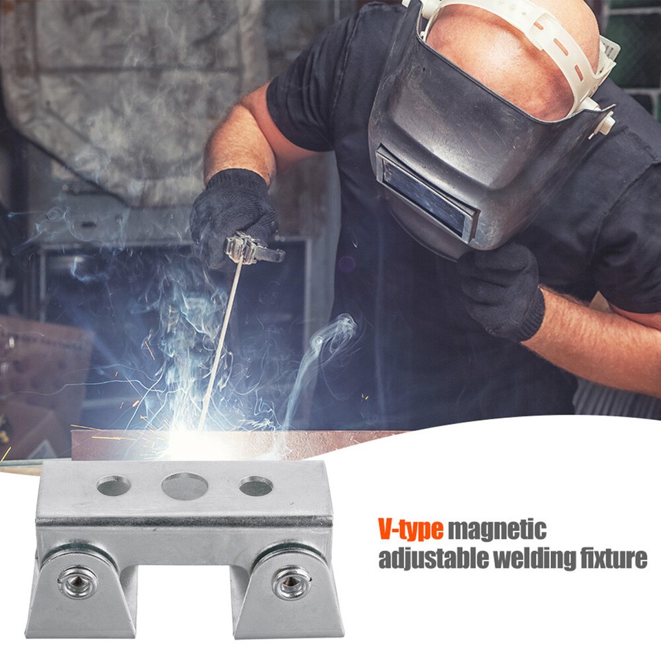 Magnetic V Type Welding Jig Clamps Adjustable V Pads Clamp Fixture ...