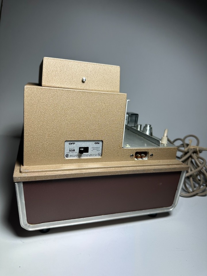 VINTAGE Argus Model 558 Slide Projector With Remote | eBay