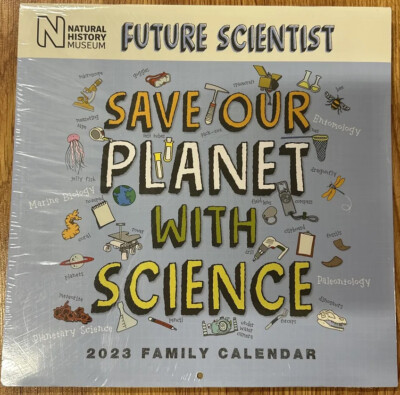 Natural History Museum 2023 Sq Family Calendar Sealed Future Scientist ...