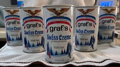 Vintage Graf's Swiss Creme Cream Soda Pop Can 12oz Straight Steel ...