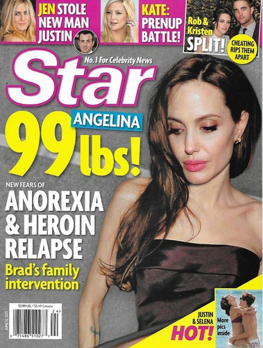 Star Magazine Angelina Jolie Jennifer Aniston Kate Hudson Robert ...