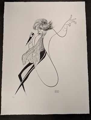"Mick Jagger" by Al Hirschfeld, L.E. 200. Signed (In Plate) includes ...