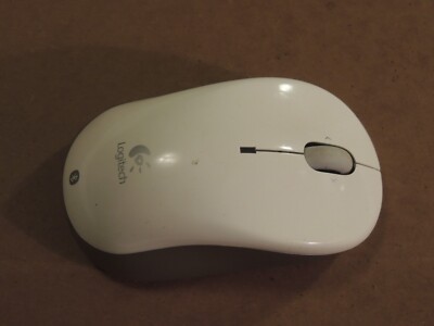White Logitech M-RCQ142 Wireless Bluetooth Laser Mouse, Does not need ...