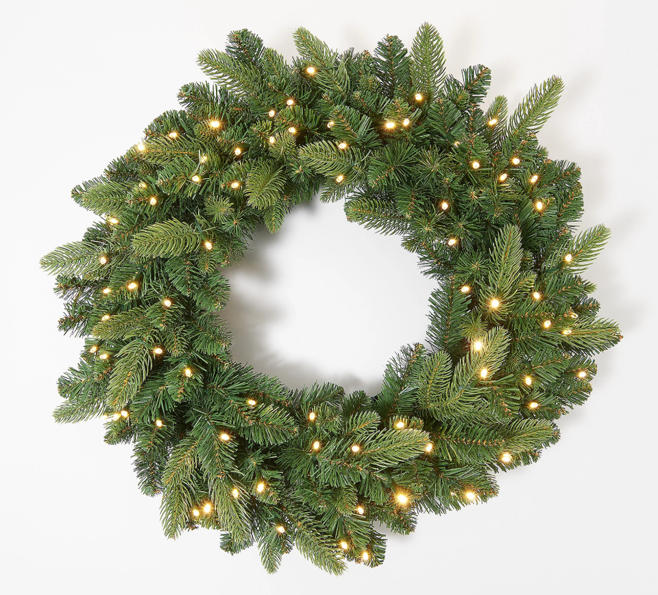 Bethlehem Lights 26" Green Color Flip Overlit Wreath with remote | eBay