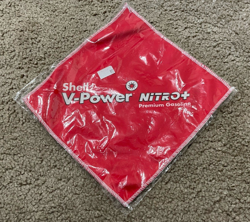 Shell Oil Eyeglass Lens Wipe Cloth sealed NWT petroleum V-Power Nitro ...