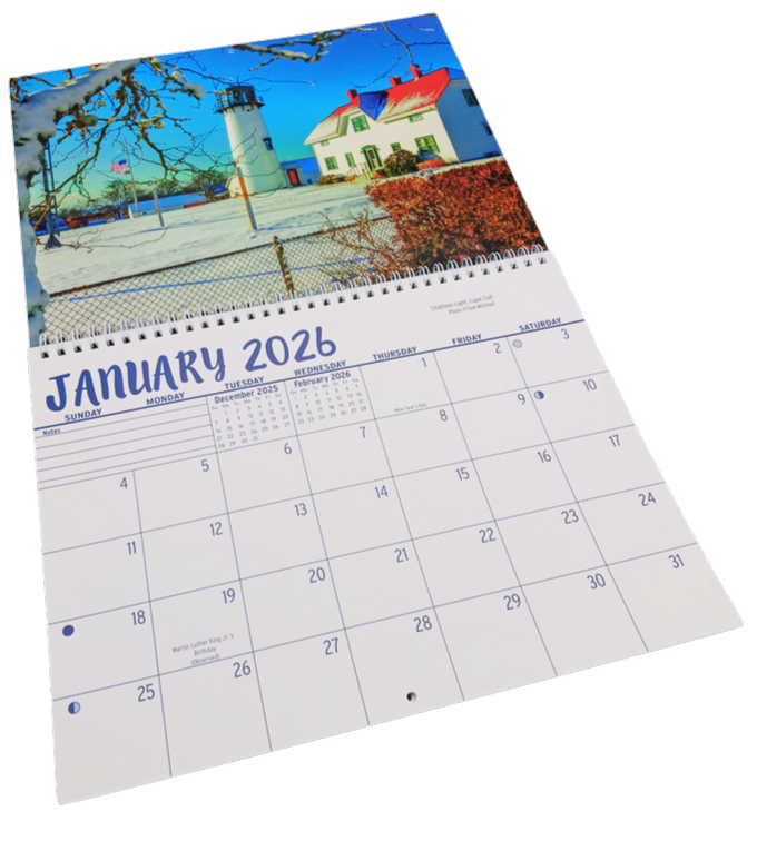 2026 Cape Cod and the Islands Lighthouses full color wall calendar | eBay