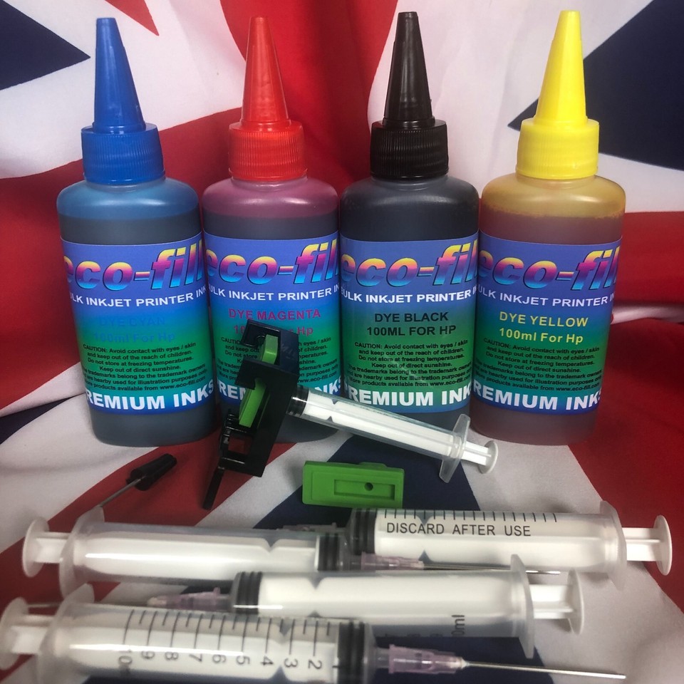 SUPER Refill Kit for HP 305 HP305 XL HP305XL Black Colour Ink Printer ...