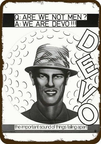 1978 DEVO WE ARE DEVO Album Release Vintage-Look DECORATIVE REPLICA METAL SIGN | eBay