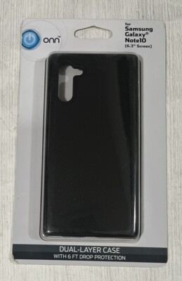 New Black Onn Samsung Galaxy Note 10 Dual Layer Phone Case 6.3" | eBay