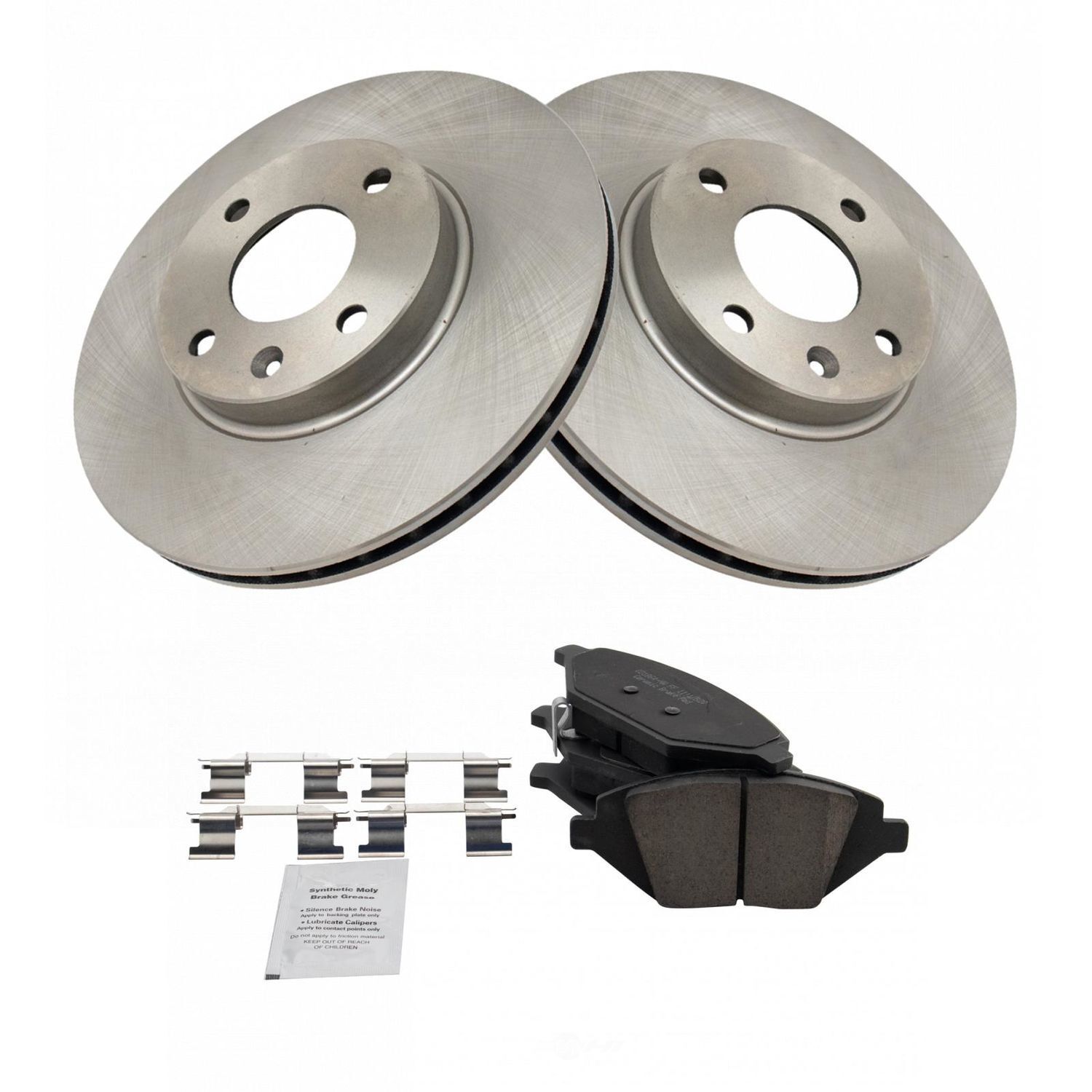Disc Brake Kit-Ceramic 3 Piece Brake Pad and Rotor Kit fits 2016 ...