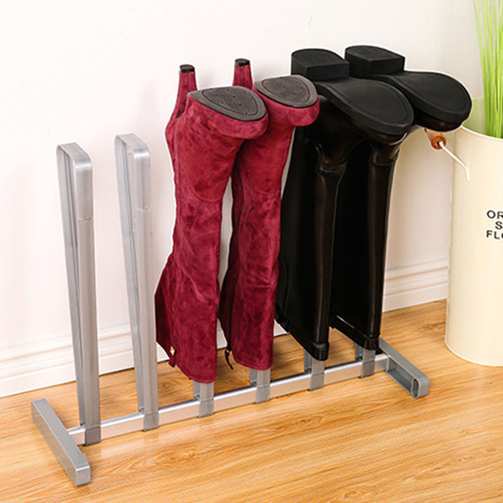 Boot Rack, Shoe Stand, Shoe Organizer, Stainless Steel Shoes Storage ...