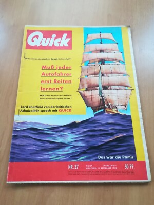QUICK / Nr.37 / 1958 Zeitschrift / Illustrierte /Nostalgie | eBay.de