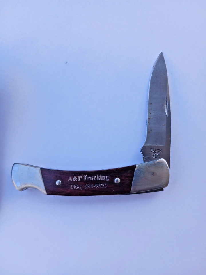 ~Vintage 1990 BUCK USA 501 Lock Blade Pocket KNIFE With BUCK Belt ...