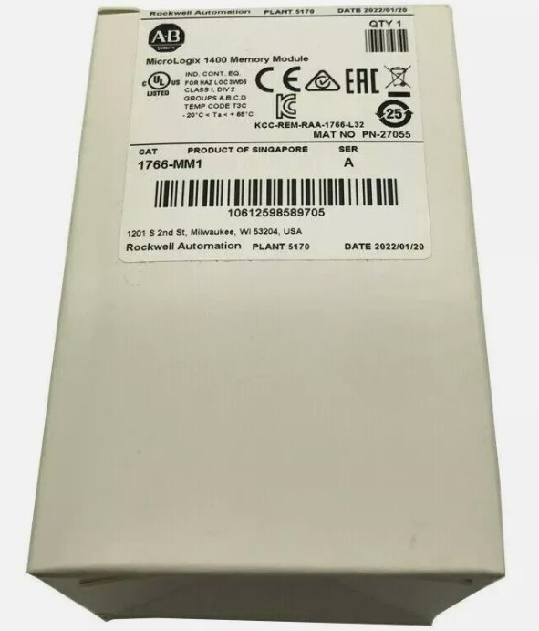 New Factory Sealed AB 1766-MM1 SER A MicroLogix 1400 Memory Module | eBay