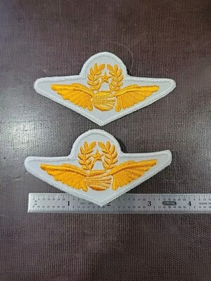 2 Vintage Continental Airlines Captain Patch | eBay