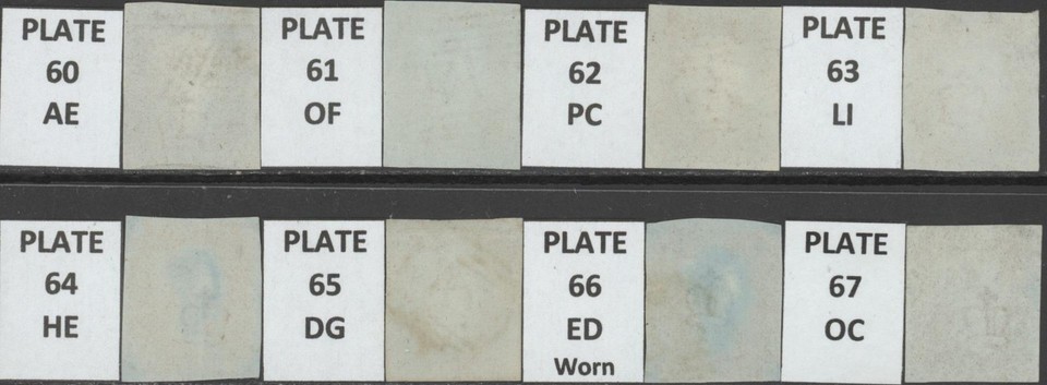 SG8 1d x 8 Plated 4 Margin Alphabet I Examples. Good-Fine Used. (1 ...