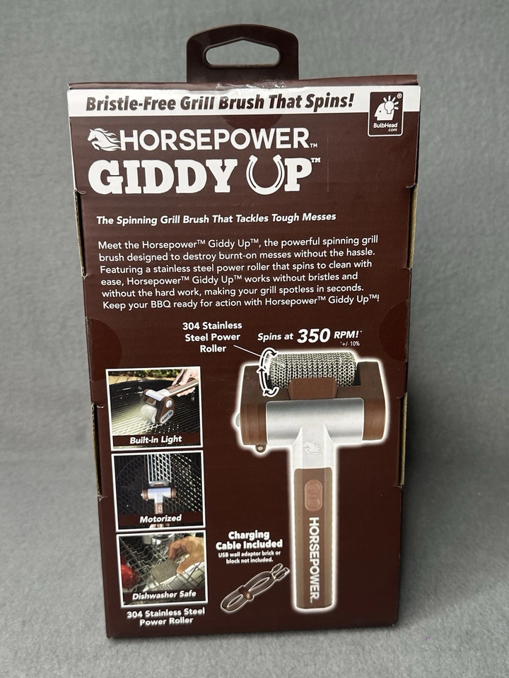 New Horsepower Giddy up Grill Cleaner AS-SEEN-ON-TV! – Cordless ...