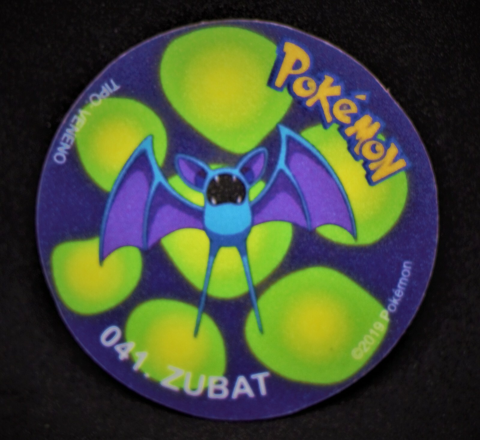 TAZO POKEMON DKV #041 ZUBAT 2019 Kanto PERU South America Pogs Flips ...