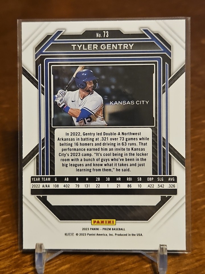 2023 Panini Prizm Baseball #73 Tyler Gentry Kansas City Royals | eBay