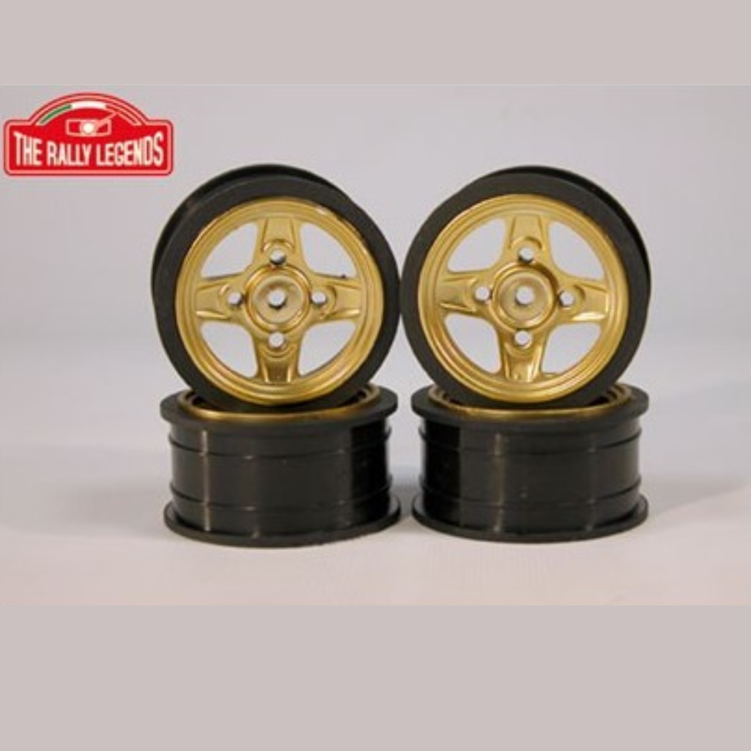 The Rally Legends Lancia Fulvia HF Type Wheels (4) Vintage Style RC Car ...